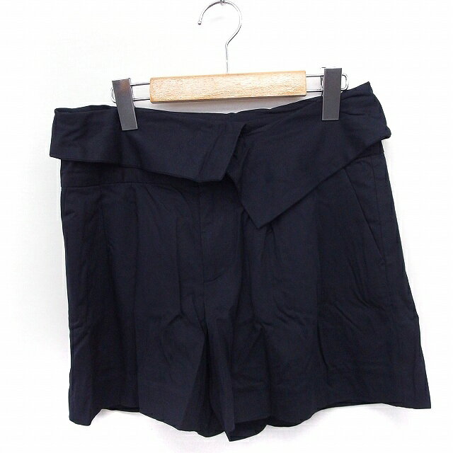 【中古】イエナ IENA パンツ ショート ウエスト折り返し 無地 シンプル 38 ネイビー 紺 /FT7 レディース 【ベクトル 古着】 200626 ブランド古着ベクトルプレミアム店ブランドイエナ IENA表記サイズ38実寸サイズウエス...