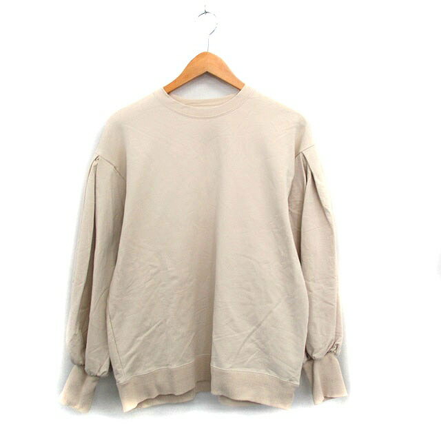 【中古】ロペ ROPE トレーナー スウェット コットン シンプル 38 ベージュ /KT29 レディース 【ベクトル 古着】 250508ブランドロペ ROPE表記サイズ38実寸サイズ身幅：約54cm　着丈：約66cm　ゆき丈：約79cm...