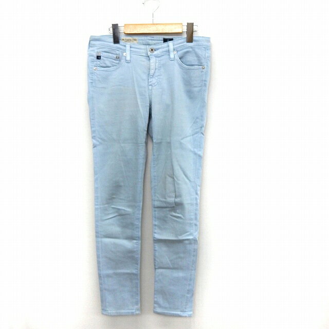 【中古】AG JEANS パンツ スキニー ロング ジップフライ ポケット シンプル 26R ブルー /ST43 レディース 【ベクトル 古着】 200717 ブランド古着ベクトルプレミアム店表記サイズ26R実寸サイズウエスト：約74cm　...