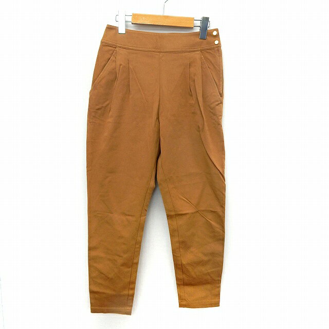 【中古】グリーンレーベルリラクシング ユナイテッドアローズ green label relaxing パンツ テーパード サイドジップ ポケット シンプル 36 茶 ブラウン /ST5 レディース 【ベクトル 古着】 200717 ブランド...