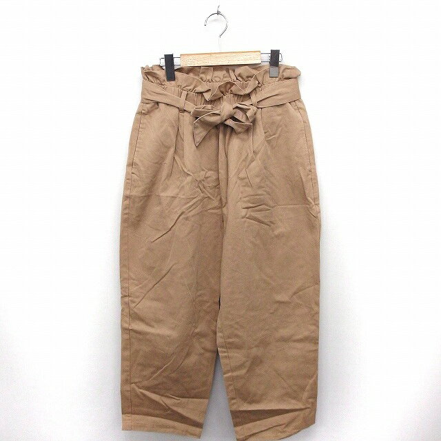 【中古】アーバンリサーチ URBAN RESEARCH パンツ ワイド ロング 無地 シンプル コットン 綿 ONE ベージュ /FT36 レディース 【ベクトル 古着】 200815 ブランド古着ベクトルプレミアム店ブランドアーバンリサー...