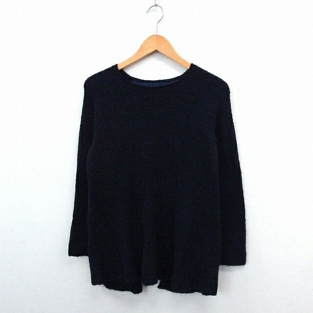 【中古】ミミ&ロジャー mimi&roger ニット セーター プルオーバー 長袖 シンプル バックギャザー F ネイビー /ST14 レディース 【ベクトル 古着】 201107 ブランド古着ベクトルプレミアム店ブランドミミ&ロジャー m...