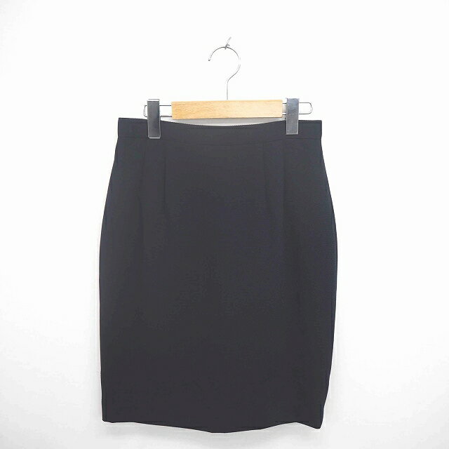 【中古】GRAN YAMAKI スカート タイト ひざ丈 バックジップ 無地 シンプル 黒 ブラック /TT38 レディース 【ベクトル 古着】 201107 ブランド古着ベクトルプレミアム店表記サイズサイズ表記なし(実寸サイズをご確認くだ...