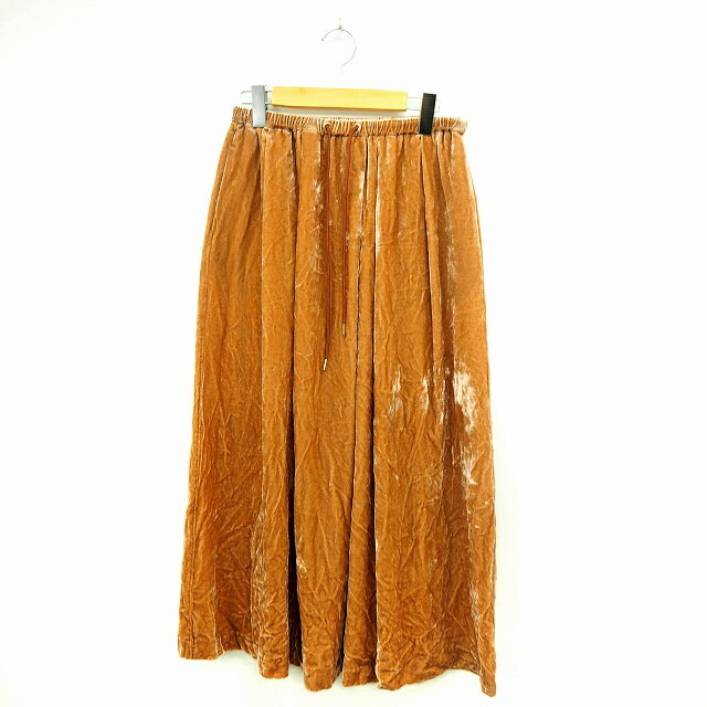 【中古】バンヤードストーム BARNYARDSTORM スカート ベロア ロング マキシ丈 ウエストゴム シンプル F ピンク /ST57 レディース 【ベクトル 古着】 210122 ブランド古着ベクトルプレミアム店ブランドバンヤードスト...