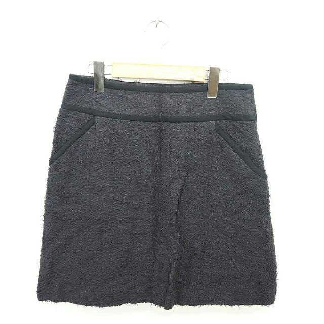 【中古】メルチェリア ドレステリア Merceria Dressterior スカート 台形 ミニ 厚手 サイドジップ ウール混 38 ネイビー 紺 /TT11 レディース 【ベクトル 古着】 210924ブランドメルチェリア ドレステリア...