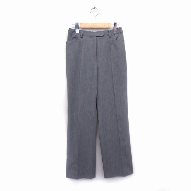 【中古】GIANNI LO GIUDICE パンツ ボトムス センタープレス ロング 36 ライトグレー 灰 /HT11 レディース 【ベクトル 古着】 211022表記サイズ36実寸サイズウエスト：約64cm　もも幅：約25.5cm　裾幅...