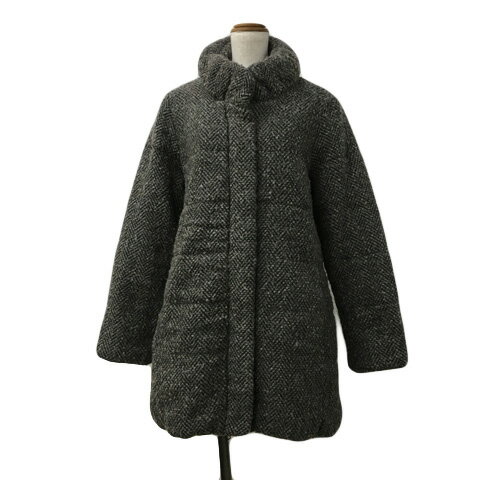 【中古】ニコアンド Niko and.. コート ショールカラー ヘリンボーン ボア 総柄 ダブルジップ 比翼仕立て 長袖 グレー ベージュ レディース 【ベクトル 古着】 241203ブランドニコアンド Niko and..表記サイズ表記...