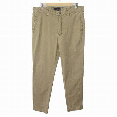 【中古】バナナリパブリック BANANA REPUBLIC パンツ コットン ストレッチ 34 カーキベージュ メンズ 【ベクトル 古着】 250615ブランドバナナリパブリック BANANA REPUBLIC表記サイズ34実寸サイズウエス...