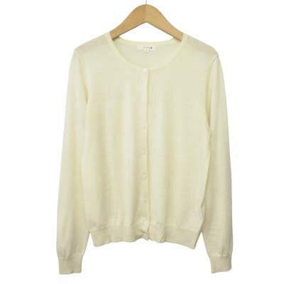 【中古】エニィファム anyFam カーディガン クルーネック 長袖 ニット アクリル ウール 3 アイボリー ベージュ レディース 【ベクトル 古着】 251203ブランドエニィファム anyFam表記サイズ3実寸サイズ肩幅：35cm　身...