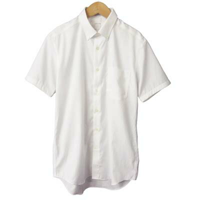 【中古】コムサメン COMME CA MEN シャツ 半袖 ボタンダウン SLIM MODEL コットン M ホワイト メンズ 【ベクトル 古着】 260620ブランドコムサメン COMME CA MEN表記サイズM実寸サイズ肩幅：45cm...