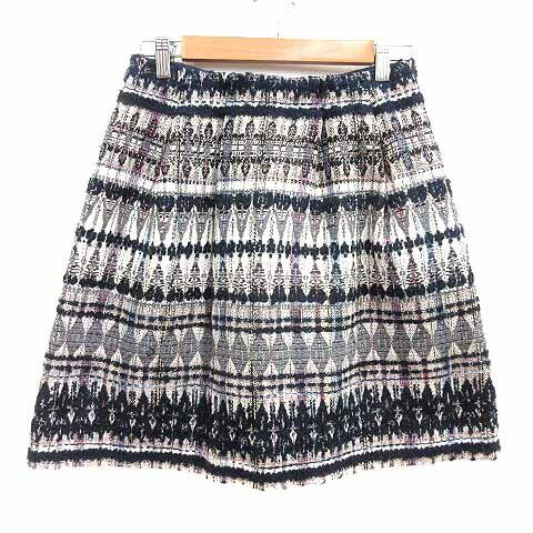 【中古】アナイ ANAYI 台形スカート ミニ ツイード 総柄 38 M 紺 ネイビー 白 ホワイト /YK レディース 【ベクトル 古着】 250610ブランドアナイ ANAYI表記サイズ38（日本サイズM程度）実寸サイズウエスト：約60...