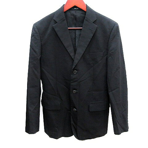 【中古】コムサイズム COMME CA ISM テーラードジャケット シングル 背抜き ウール S 黒 ブラック /AU メンズ 【ベクトル 古着】 250821ブランドコムサイズム COMME CA ISM表記サイズS実寸サイズ肩幅：約4...