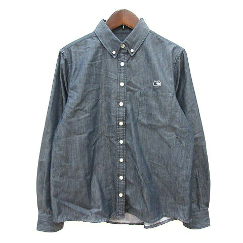【中古】ペンフィールド Penfield シャツ ボタンダウン ワンポイント 長袖 M 紺 ネイビー /MN レディース 【ベクトル 古着】 260210ブランドペンフィールド Penfield表記サイズM実寸サイズ肩幅：約37cm　身幅：...