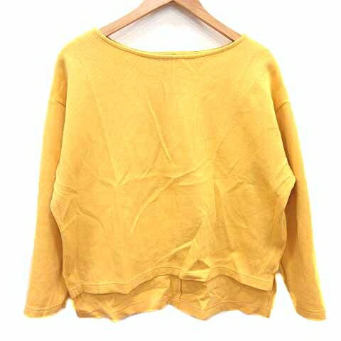 【中古】オペークドットクリップ OPAQUE.CLIP カットソー ボートネック 長袖 38 M 黄色 イエロー /YK レディース 【ベクトル 古着】 260326ブランドオペークドットクリップ OPAQUE.CLIP表記サイズ38（日本...
