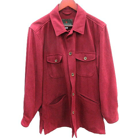 【中古】ザ スコッチ ハウス The Scotch House ステンカラーシャツ コーデュロイ 長袖 MA M-L ボルドー 赤 レッド /AU メンズ 【ベクトル 古着】 260416ブランドザ スコッチ ハウス The Scotch ...