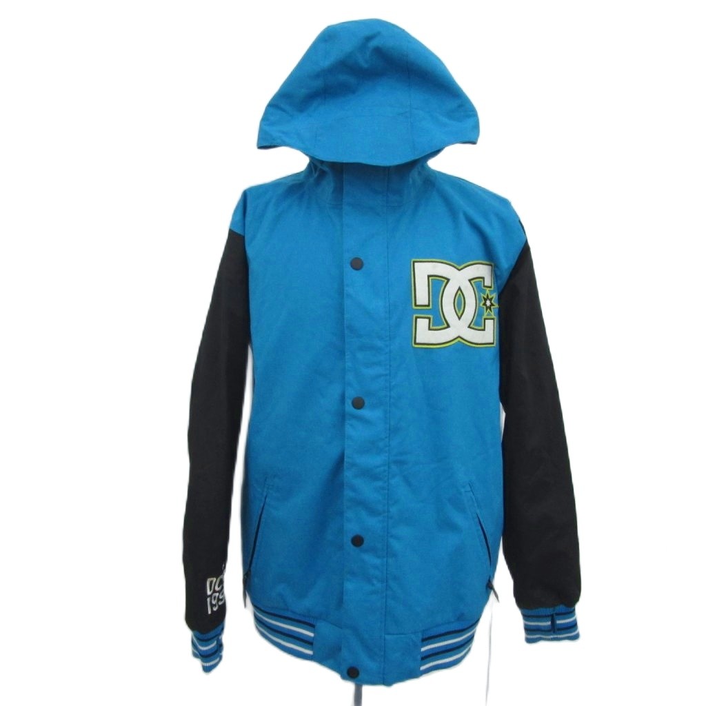 【中古】ディーシーシューズ DC SHOES スノーボードウェア ジャケット L 水色 ライトブルー フード付き ロゴプリント ミドル丈 /YS35 ■GY61 メンズ 【ベクトル 古着】 260121ブランドディーシーシューズ DC SH...