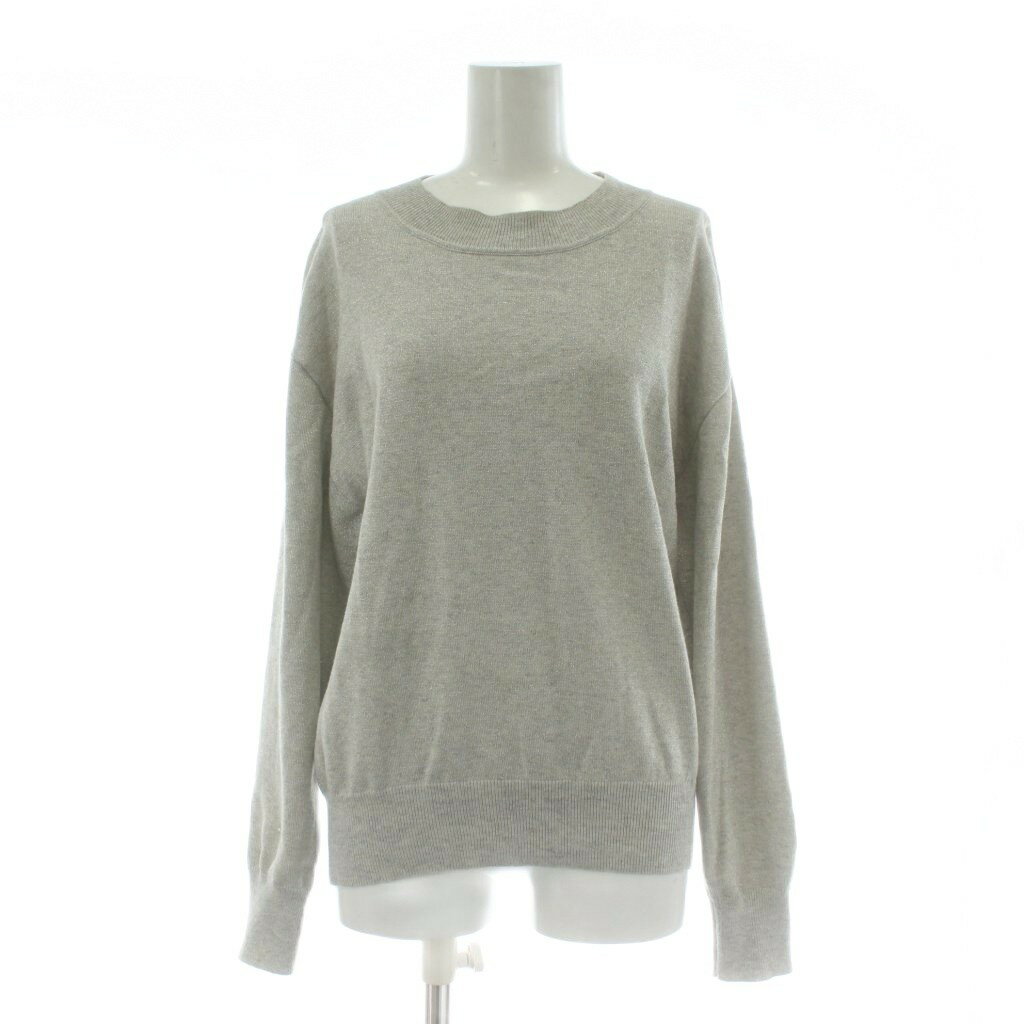 【中古】ユナイテッドアローズ A DAY IN THE LIFE UNITED ARROWS ニット カットソー F ライトグレー シルバー 無地 ラウンドネック 長袖 /GR ■GY58 レディース 【ベクトル 古着】 260127ブラン...