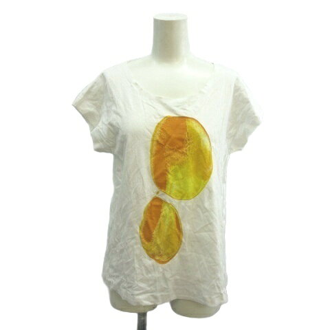 【中古】マックス&コー MAX&CO. Tシャツ 白 ホワイト 抽象柄 ラウンドネック 半袖 /NP ■ECA003 レディース 【ベクトル 古着】 260323ブランドマックス&コー MAX&CO.表記サイズ品質タグが切り取られているため...