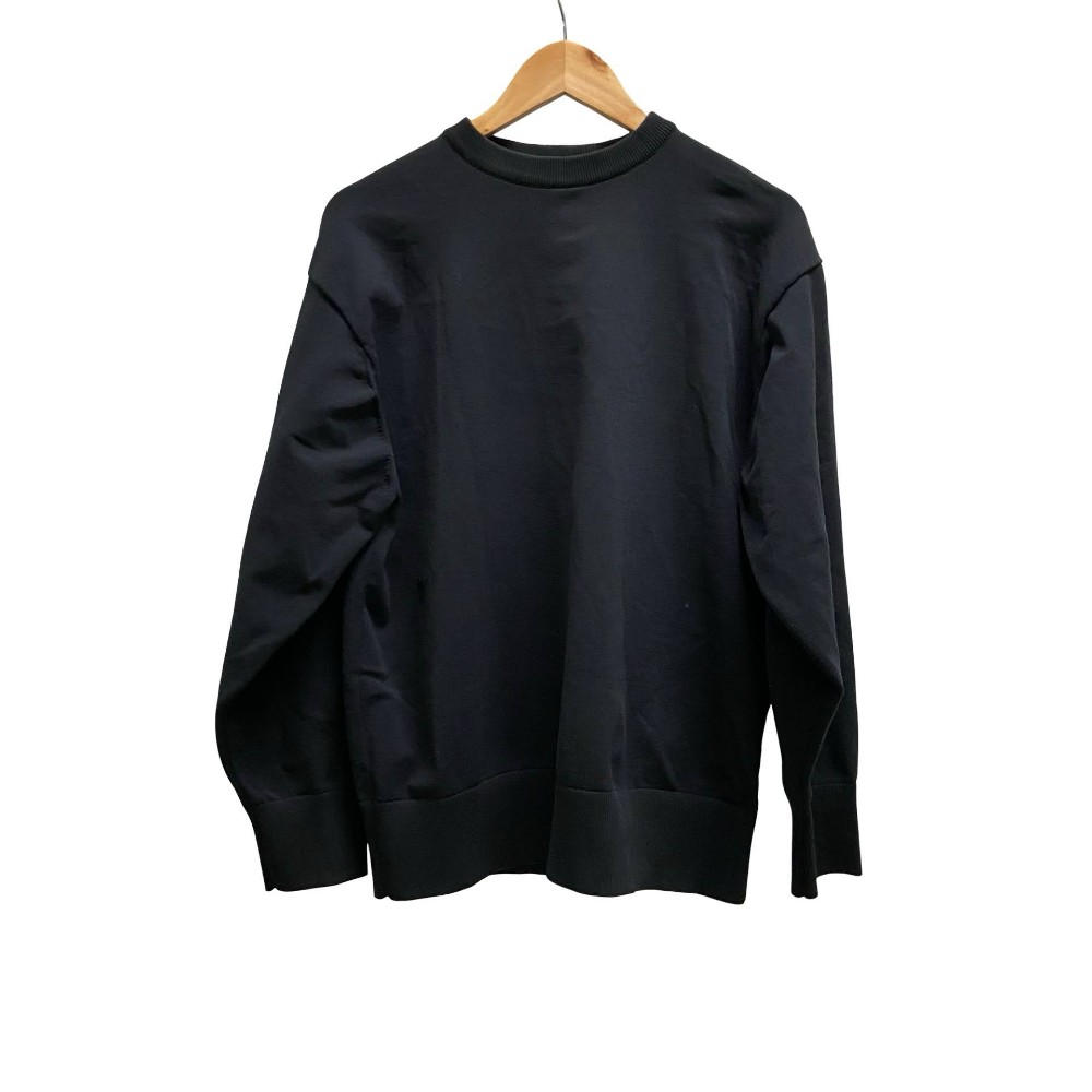 【中古】ニュートラルワークス N/ MOVE ストレッチニットクルー MEDIUM 黒 ブラック /TD■GY99 メンズ レディース 【ベクトル 古着】 260405表記サイズMEDIUM実寸サイズ肩幅：53cm　身幅：55cm　着丈：6...