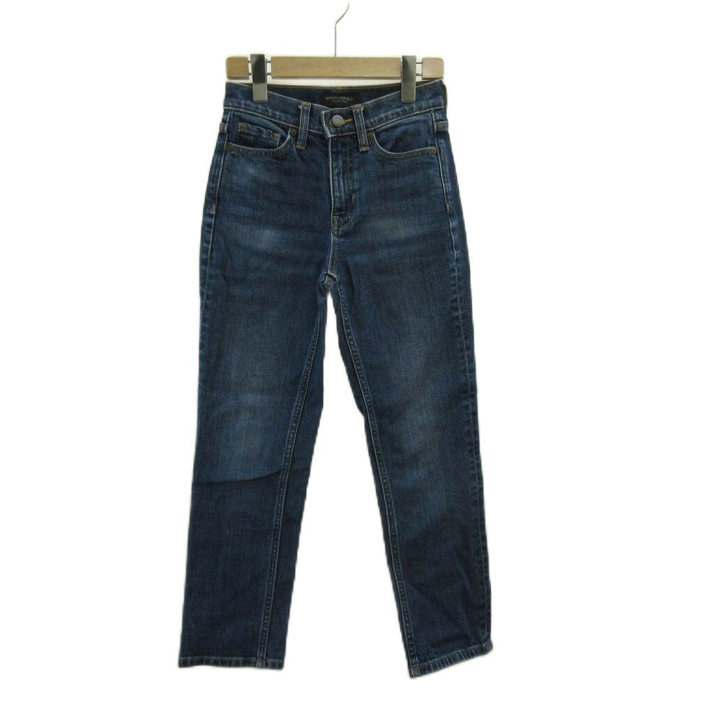 【中古】バナナリパブリック BANANA REPUBLIC デニムパンツ ジーンズ ハイライズ ストレート 24 インディゴ /XZ ■ECB002 レディース 【ベクトル 古着】 260328ブランドバナナリパブリック BANANA RE...