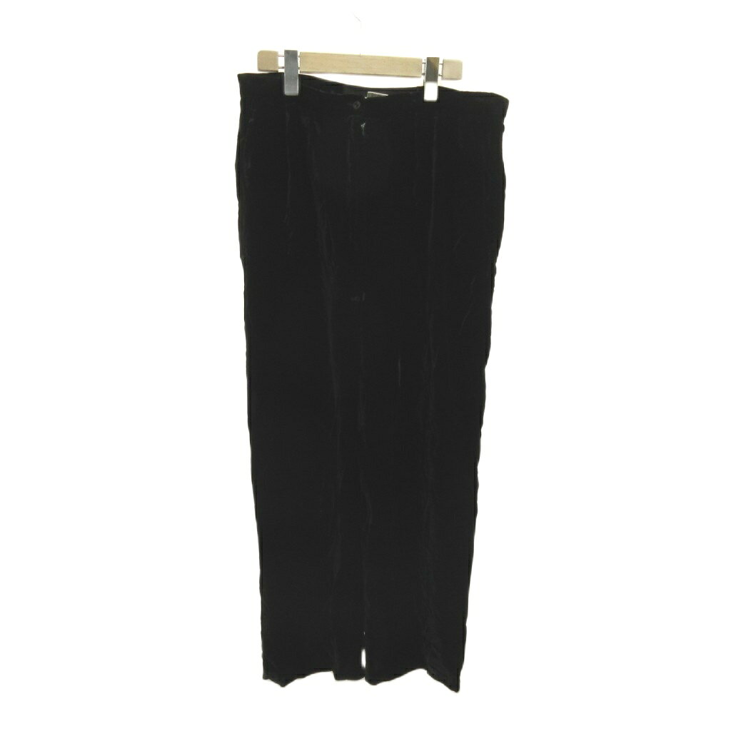 【中古】ジビエレ・ドンナ GIBIERREdonna パンツ 40 黒 ブラック ベロア 無地 長ズボン /NP ■ECB002 レディース 【ベクトル 古着】 260327表記サイズ40実寸サイズウエスト：78cm　もも幅：28cm　裾幅...