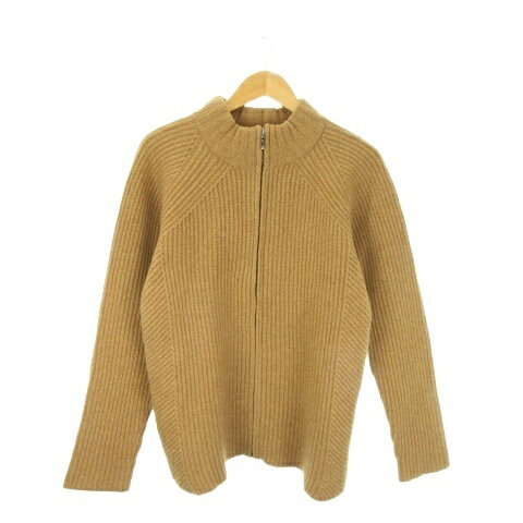 【中古】アッシュ エル H-L HENRI-LUC CHAPUIS ニットジャケット M 茶 ブラウン ジップアップ /CK11 ■GY49 メンズ 【ベクトル 古着】 260413表記サイズM実寸サイズ身幅：48cm　着丈：60cm　ゆき...