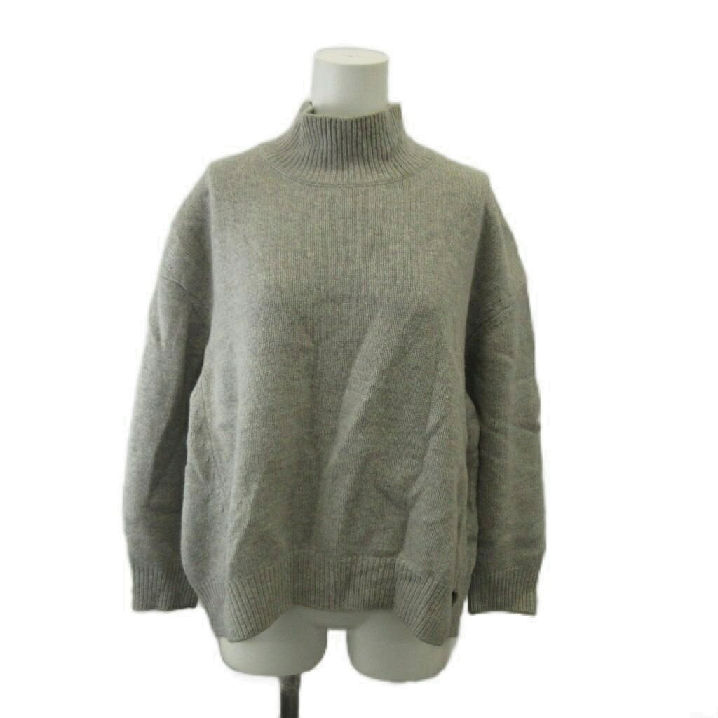 【中古】グリーンレーベルリラクシング ユナイテッドアローズ green label relaxing ニット セーター ウール グレー ハイネック 無地 長袖 /KK レディース 【ベクトル 古着】 260423ブランドグリーンレーベルリラ...