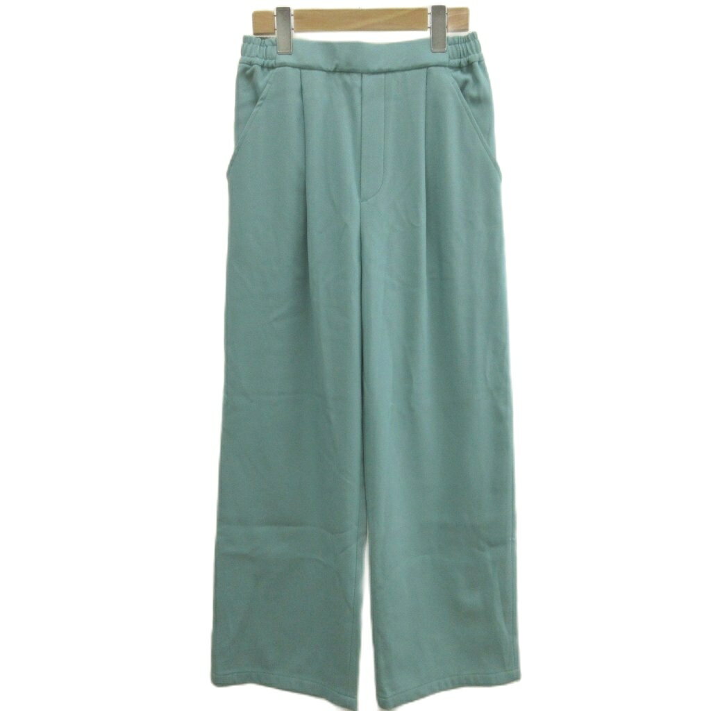 【中古】グリーンレーベルリラクシング ユナイテッドアローズ green label relaxing パンツ 36 緑 グリーン ゴムウエスト サイドポケット フルレングス /MD ■ECC004 レディース 【ベクトル 古着】 26042...