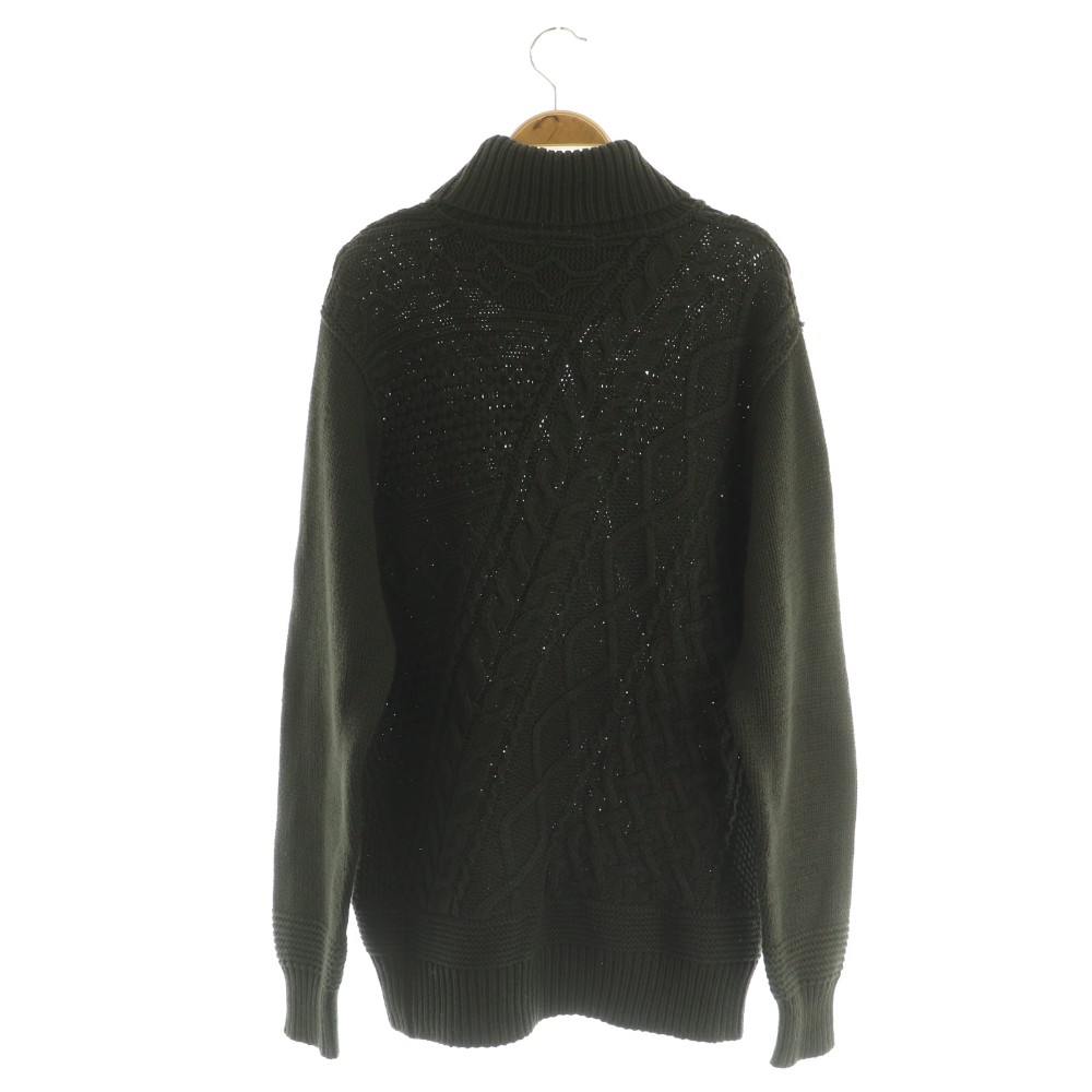【中古】グローバルワーク GLOBAL WORK ニット セーター 長袖 タートルネック XL カーキ /MY ■OS ■ECB004 メンズ 【ベクトル 古着】 260425ブランドグローバルワーク GLOBAL WORK表記サイズXL実...