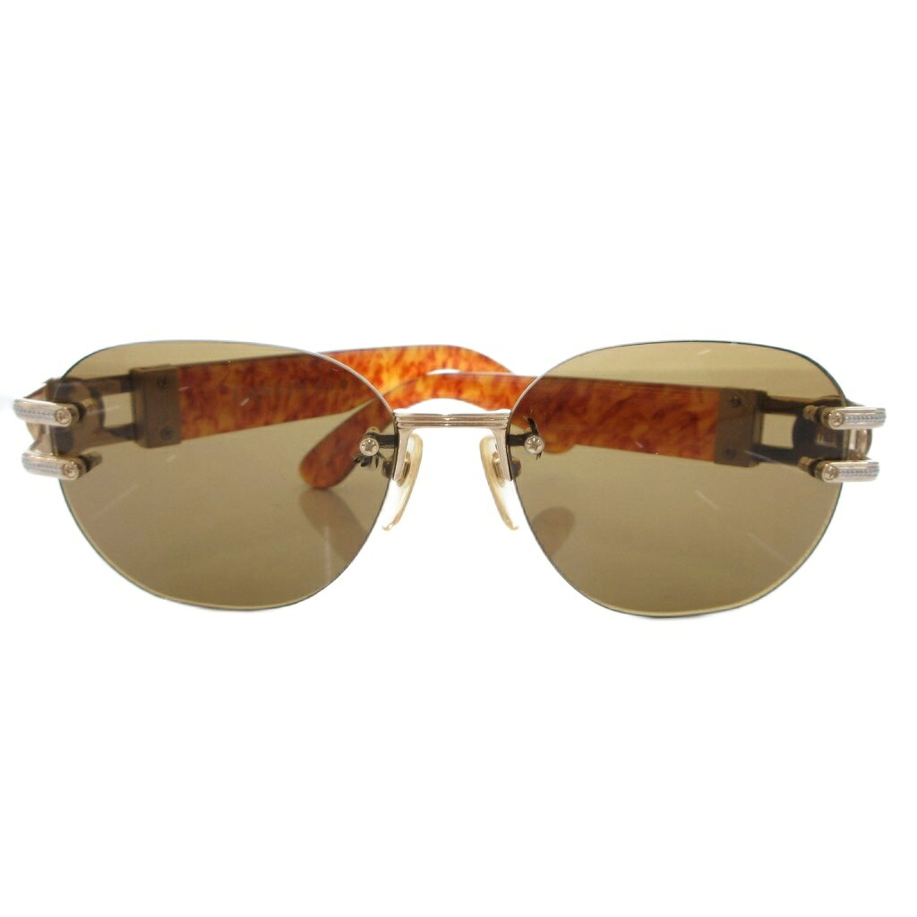 【中古】ランバン LANVIN サングラス アイウェア メガネ べっ甲調 54□16ー140 茶 ブラウン /FF ■ECG003 レディース 【ベクトル 古着】 260510ブランドランバン LANVIN表記サイズ54□16ー140実寸サ...