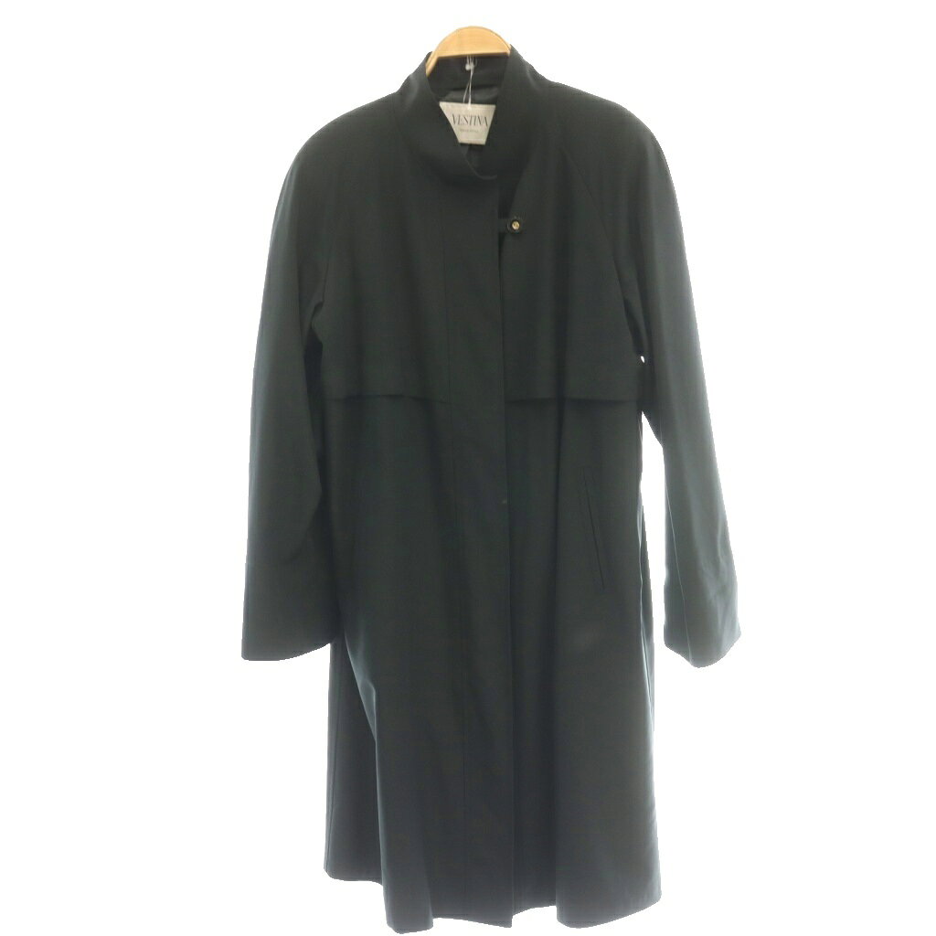 【中古】ヴェスティナ VESTINA ロングコート 9 黒 ブラック /SS ■OS ■ECB004 レディース 【ベクトル 古着】 260429表記サイズ9(M)実寸サイズ身幅：約54cm　着丈：約102cm　ゆき丈：約72cm　　素材表...