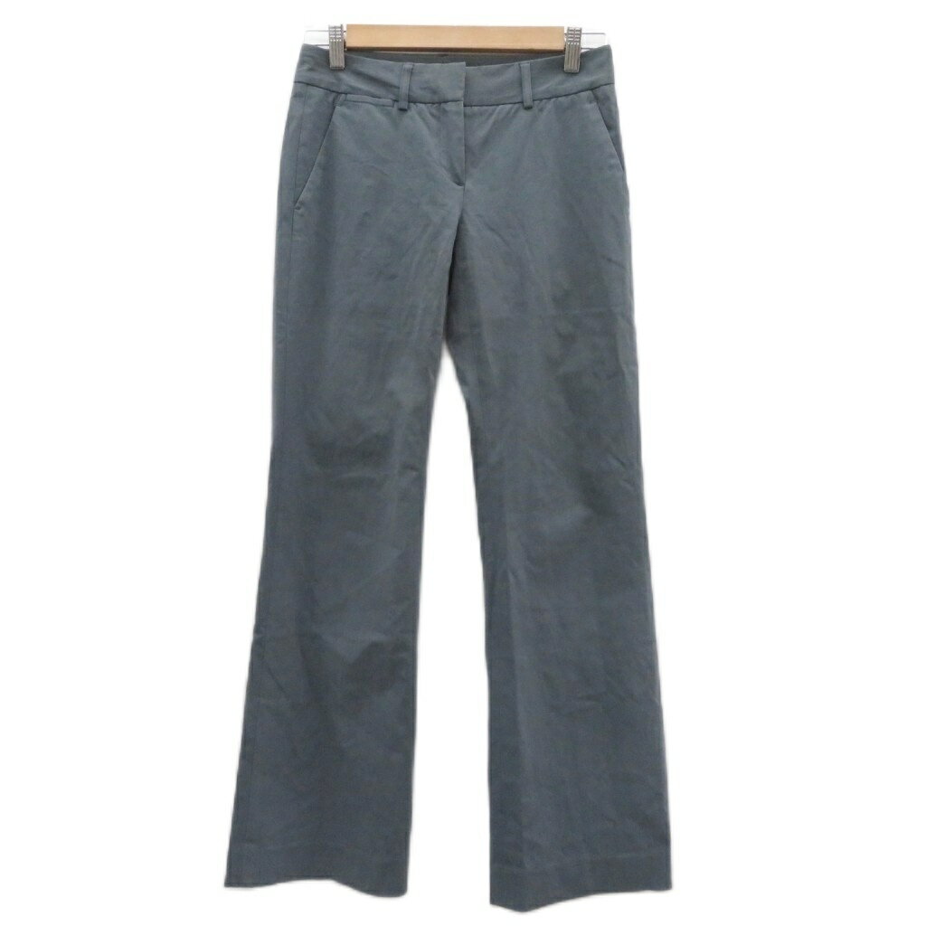 【中古】セオリー Theory スラックスパンツ 0 グレー ストレート ロング丈 /HO13 ■ECA005 レディース 【ベクトル 古着】 260515ブランドセオリー Theory表記サイズ0実寸サイズウエスト：68cm　もも幅：23...