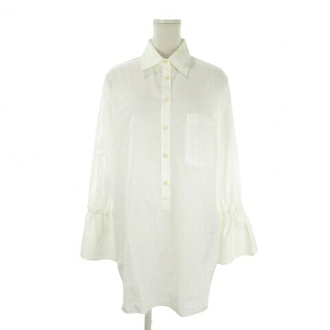 【中古】リーバイス Levi's MADE&CRAFTED シャツワンピース XS 白 ホワイト 長袖 プルオーバー ギャザースリーブ /AO23 ■ECA005 レディース 【ベクトル 古着】 260514ブランドリーバイス Levi's...