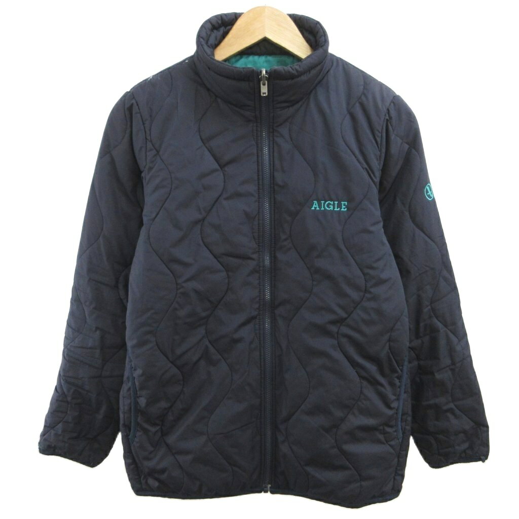 【中古】エーグル AIGLE 中綿ジャケット 上着 S 紺 ネイビー スタンドカラー 長袖 /RN ■ECA005 メンズ 【ベクトル 古着】 260514ブランドエーグル AIGLE表記サイズS実寸サイズ肩幅：37cm　身幅：42cm　着...