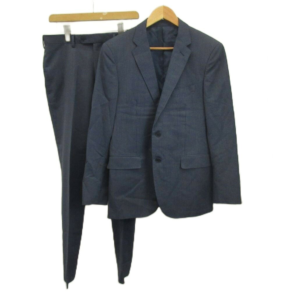 【中古】ユナイテッドアローズ A DAY IN THE LIFE スーツ フォーマル ウール 48 ネイビー ストライプ柄 長袖 2つボタン /AY ■GY62 メンズ 【ベクトル 古着】 260518ブランドユナイテッドアローズ A DA...
