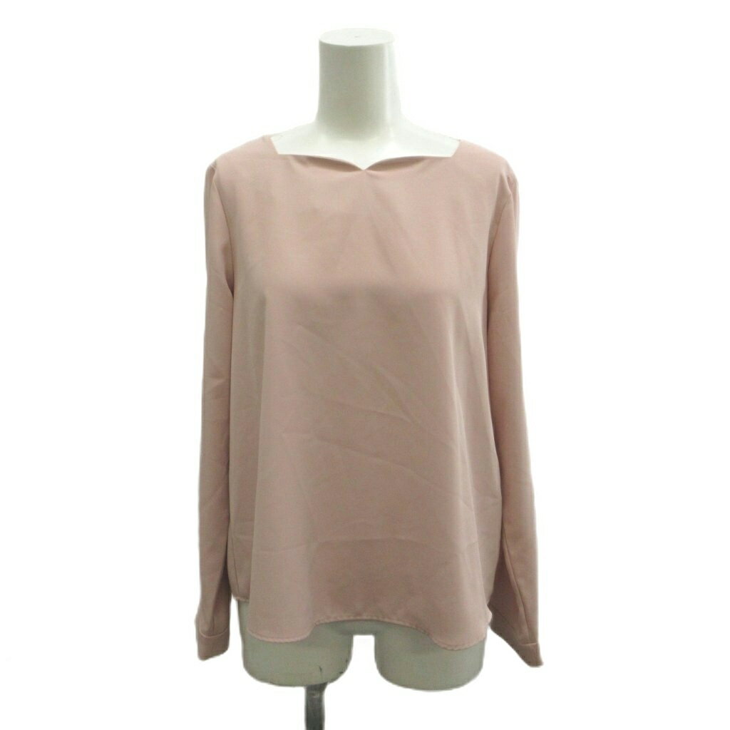 【中古】ナチュラルビューティーベーシック NATURAL BEAUTY BASIC シャツ ブラウス M ピンク 無地 長袖 /RN ■ECC005 レディース 【ベクトル 古着】 260522ブランドナチュラルビューティーベーシック NA...