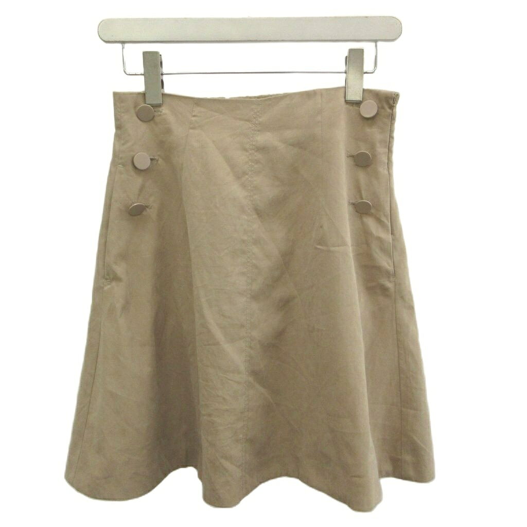【中古】ジルスチュアート JILL STUART スカート M ベージュ ボタン装飾 膝上丈 /MD ■ECA006 レディース 【ベクトル 古着】 260610ブランドジルスチュアート JILL STUART表記サイズM実寸サイズウエスト...