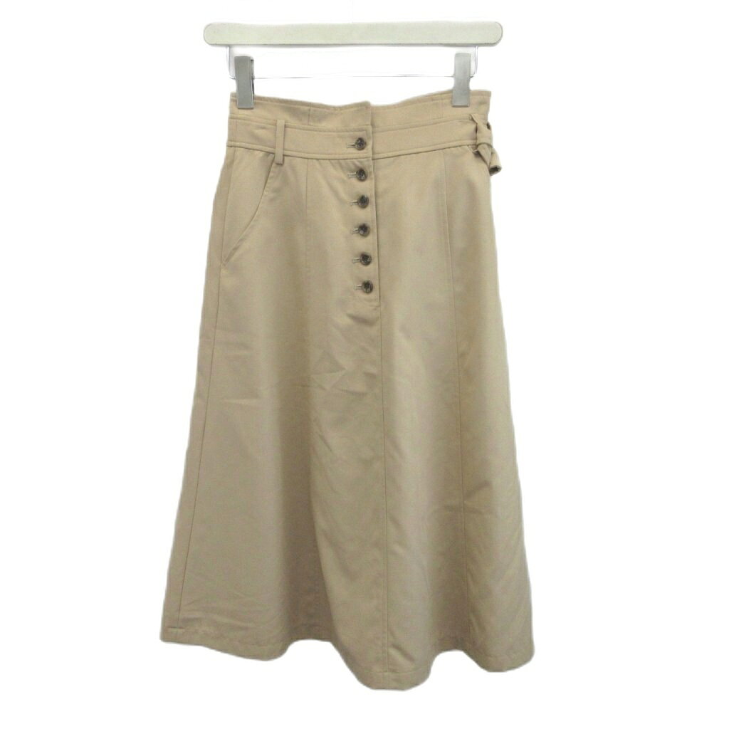 【中古】プロポーション ボディドレッシング PROPORTION BODY DRESSING スカート 2 ベージュ ボタンフライ ミモレ丈 /MD ■ECA006 レディース 【ベクトル 古着】 260610ブランドプロポーション ボディ...