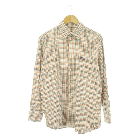 【中古】マックレガー マクレガー McGREGOR SPORTSWEAR シャツ L オレンジ グレー チェック柄 ボタンダウンカラー 長袖 /CK43 ■ECA006 メンズ 【ベクトル 古着】 260618ブランドマックレガー マクレガ...