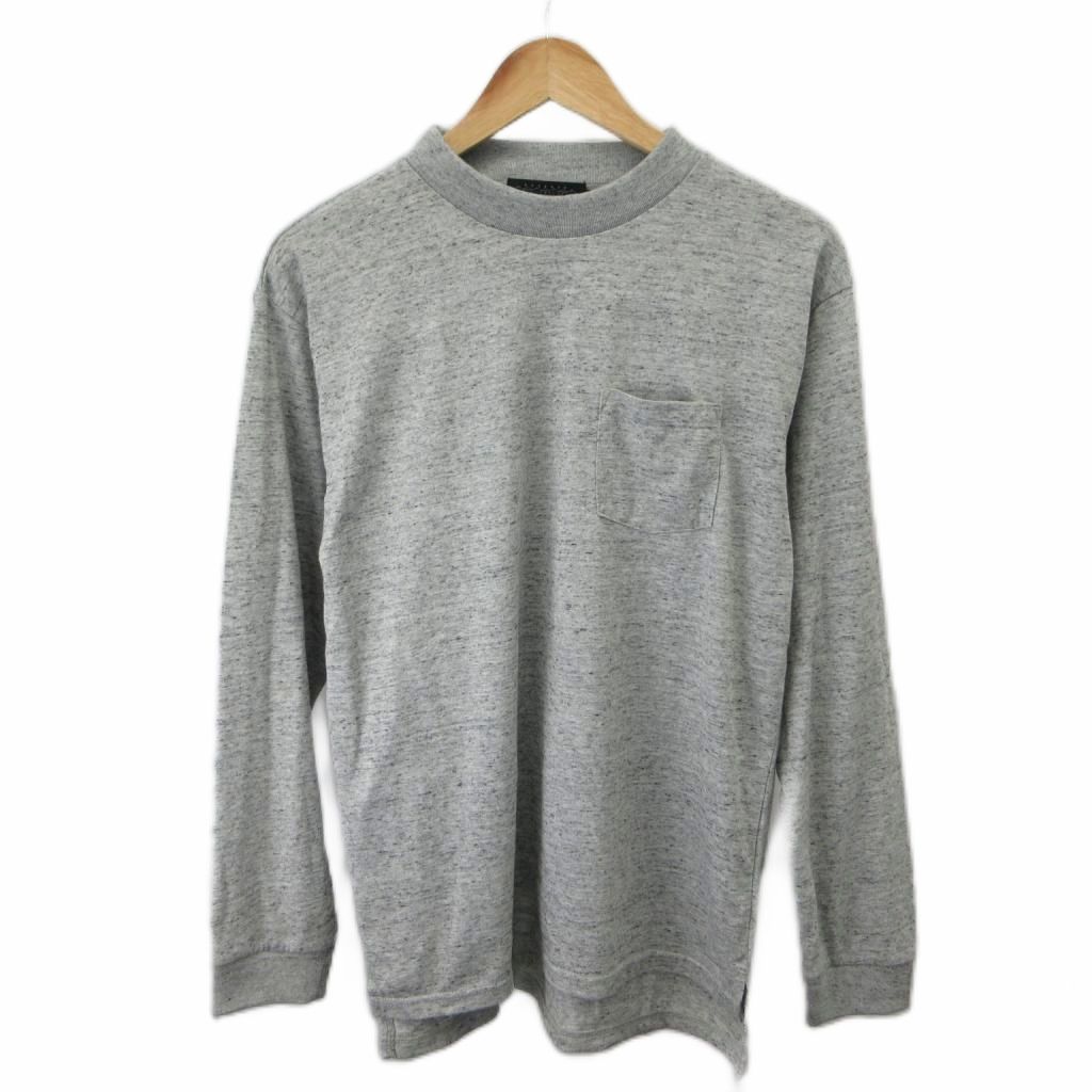 【中古】ローズバッドカップルズ ROSE BUD COUPLES 長袖Tシャツ M グレー モックネック 長袖 胸ポケット /SH ■GY70 メンズ 【ベクトル 古着】 260717ブランドローズバッドカップルズ ROSE BUD COU...