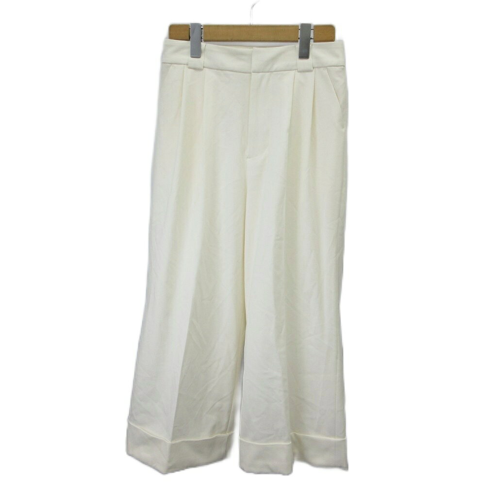 【中古】未使用品 エスプリミュール ESPRITMUR ワイドパンツ スラックス アンクル丈 9 白 ホワイト /XZ ■ECA007 レディース 【ベクトル 古着】 260712ブランドエスプリミュール ESPRITMUR表記サイズ9実寸...