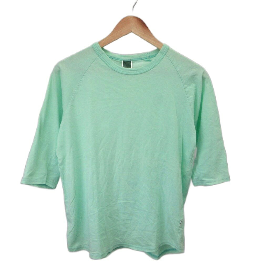 【中古】ベースコントロール BASE CONTROL Tシャツ カットソー 七分袖 ラグランスリーブ クルーネック 00 XS ミントグリーン /XZ ■ECA007 レディース 【ベクトル 古着】 260712ブランドベースコントロール ...