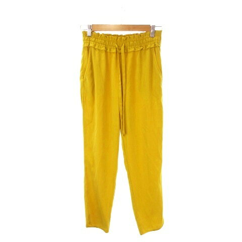 【中古】ザラ トラファルック ZARA Trafaluc collection パンツ XS 黄 イエロー マスタード ドローストリング ウエストゴム /AH8 ■ECA007 レディース 【ベクトル 古着】 260730ブランドザラ トラ...
