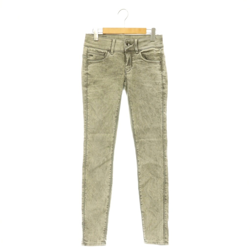 【中古】ジースターロウ G-Star RAW Midge Cody Mid Skinny デニムパンツ ジーンズ スキニー ストレッチ 25 グレー /MY ■OS ■GY62 レディース 【ベクトル 古着】 260727ブランドジースター...