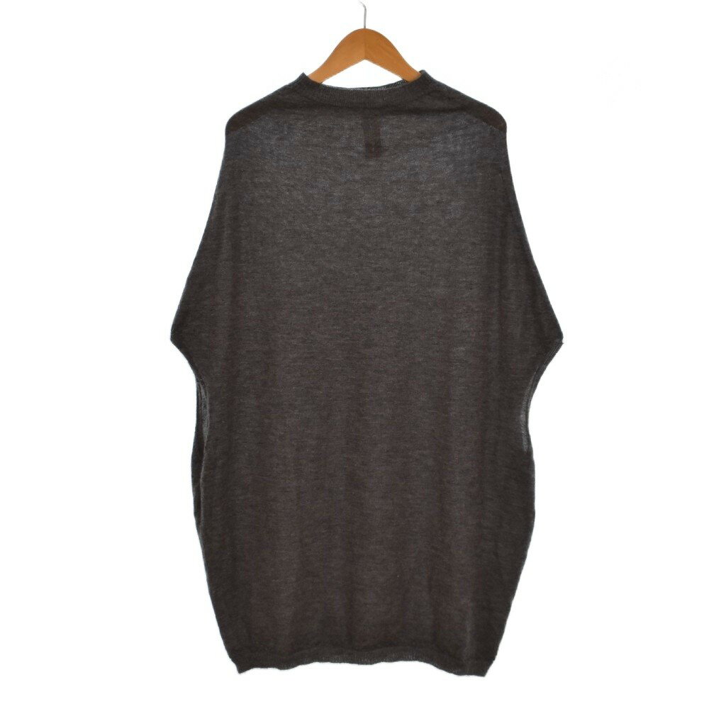 【中古】リックオウエンス Rick Owens 13FW PLINTH セーター ニット ノースリーブ クルーネック 長袖 無地 灰色 グレー メンズ 【ベクトル 古着】 260521ブランドリックオウエンス Rick Owens表記サイズ...