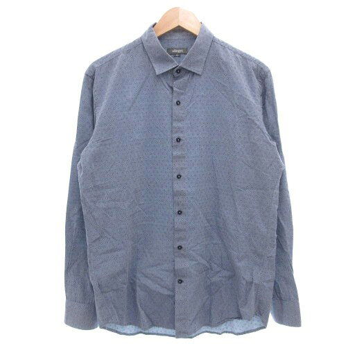 【中古】アレグリ allegri シャツ カジュアル 長袖 50 青 ブルー 総柄 /GV ■GY43 メンズ 【ベクトル 古着】 251016ブランドアレグリ allegri表記サイズ50実寸サイズ肩幅：46cm　身幅：58cm　着丈：7...
