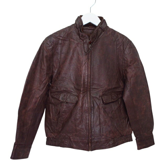【中古】ヴィンテージ VINTAGE パラレル・ターンズ Parallel Turns 長袖 レザージャケット フライトジャケット Lサイズ相当 ボルドー系 ?35551 0222 メンズ 【ベクトル 古着】 260222ブランドヴィンテー...