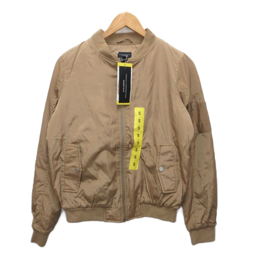 【中古】未使用品 フレンチコネクション FRENCH CONNECTION タグ付き MA-1 ジャケット ブルゾン キャメル S ■IBO91 メンズ 【ベクトル 古着】 260312ブランドフレンチコネクション FRENCH CONNE...