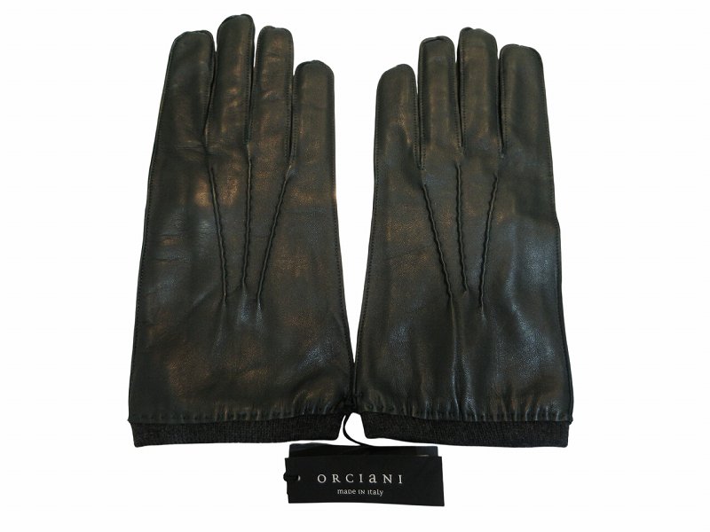 【中古】未使用品 オルチアーニ ORCIANI 手袋 メンズ レザー グリーン 9サイズ メンズ 【ベクトル 古着】 260331ブランドオルチアーニ ORCIANI表記サイズ9実寸サイズ横 約11.5 縦 約26.5　素材表地：レザー 裏...