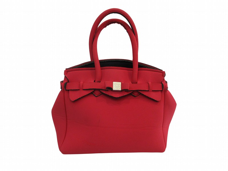 【中古】セーブマイバッグ SAVE MY BAG ハンドバッグ 赤 レッド レディース 【ベクトル 古着】 260507ブランドセーブマイバッグ SAVE MY BAG実寸サイズ持ち手の長さ：37cm　ヨコ：26cm　タテ：20cm　マチ：...